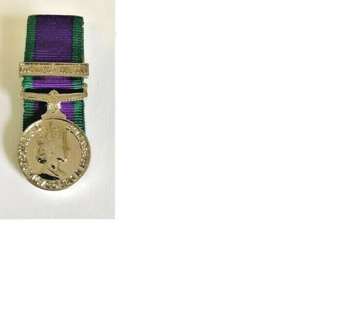GENERAL SERVICE MEDAL FOR NORTHERN IRELAND, GSM NI, FULL SIZE, MINI ...