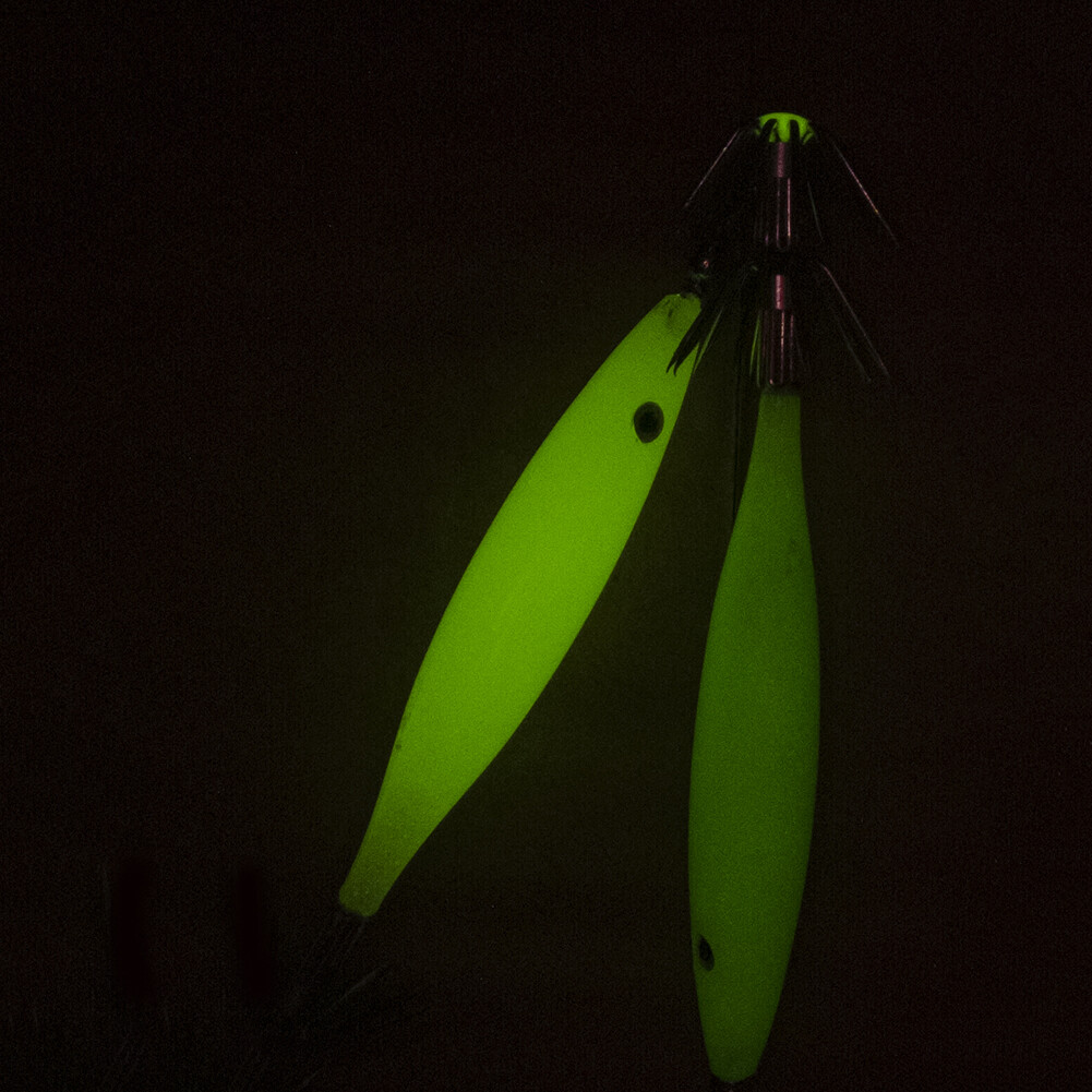5Pcs Luminous Squid Lure Octopus Bait Rustproof for Night Fishing ...