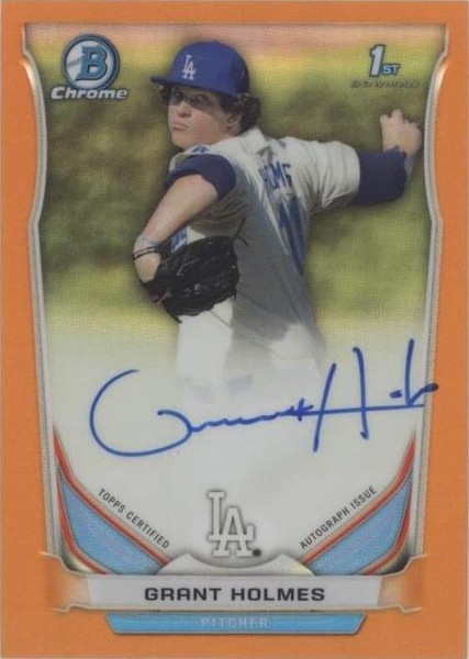 2014 Bowman Draft - Chrome Draft Pick Autographs Orange Refractor #BCA ...