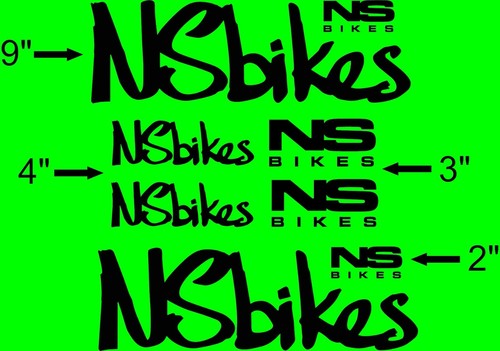 Custom NS Bike Frame Decal Set. Pick Your Color. USA Seller! | eBay