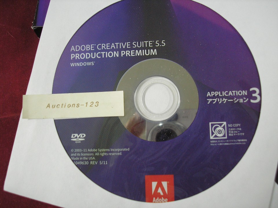 Adobe Creative Suite CS5.5 Production Premium Windows Full Retail DVDs ...
