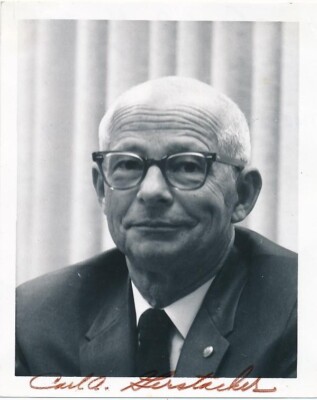 Carl A. Gerstacker - Signed Vintage B&W Photograph (CEO of Dow ...