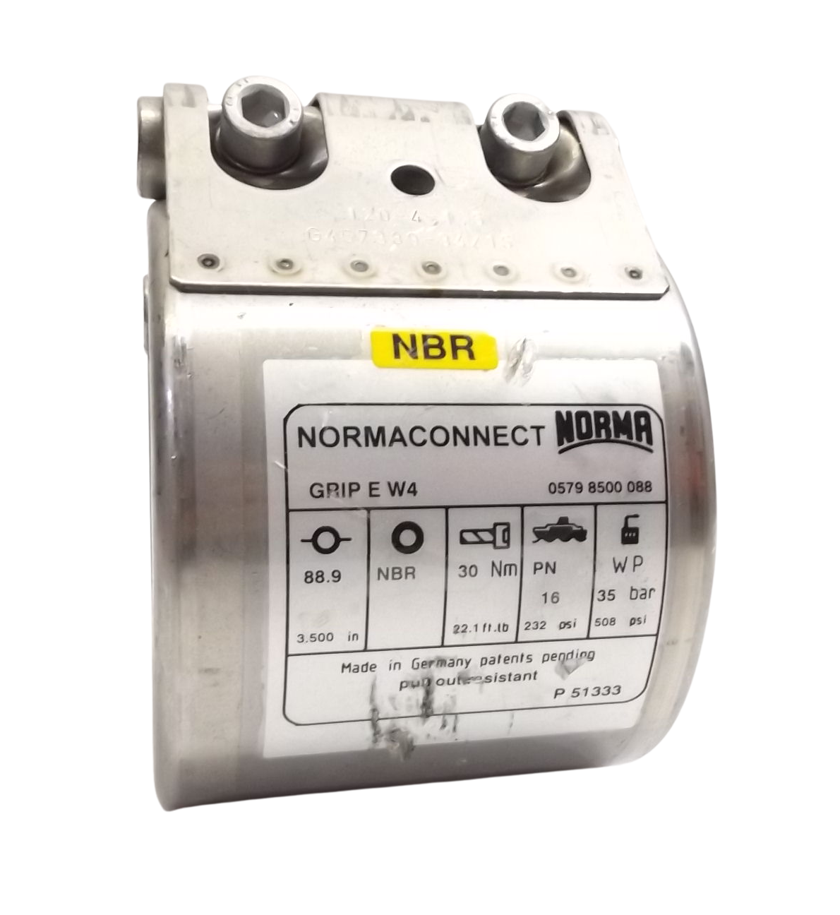 Norma Normaconnect Grip E Nbr W4 Pipe Coupling 3-1/2″ | eBay