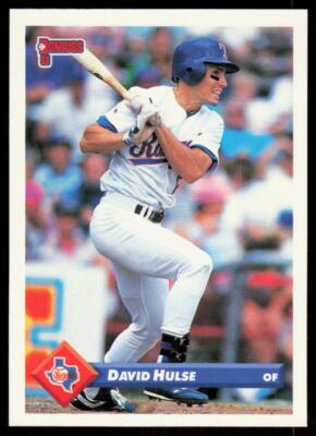 1993 Donruss 706 David Hulse Texas Rangers | eBay
