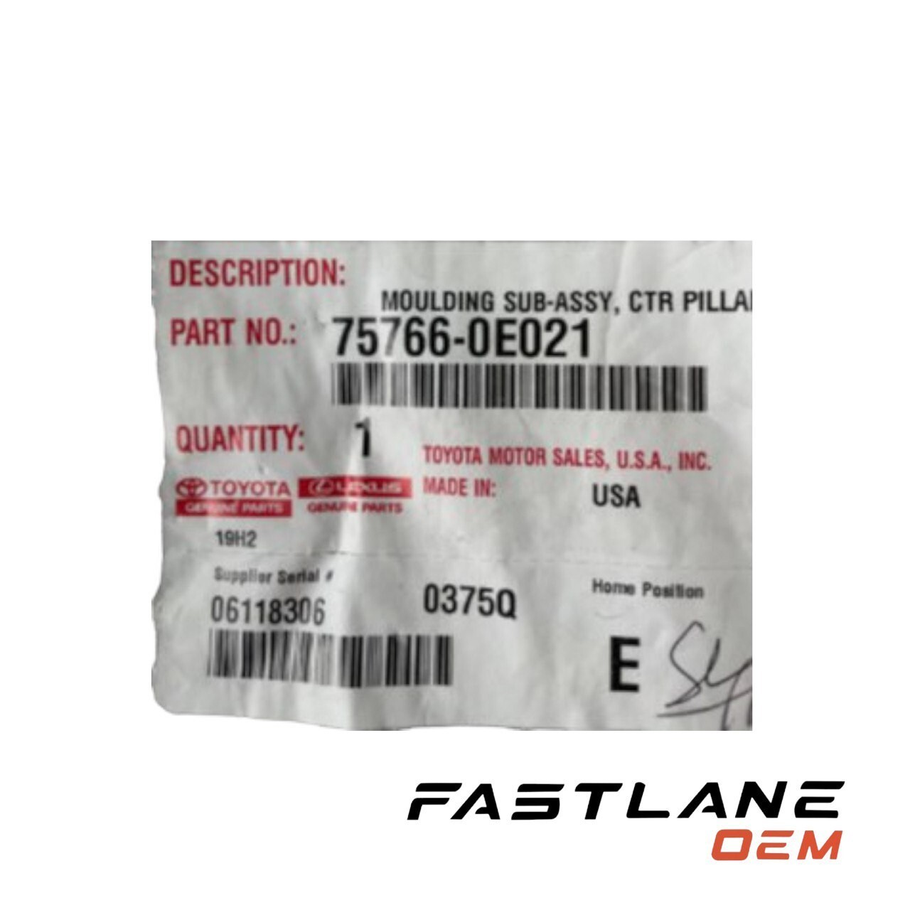 Genuine+Toyota+Molding+Rear+Door+Wi+75766-0E021 for sale online | eBay