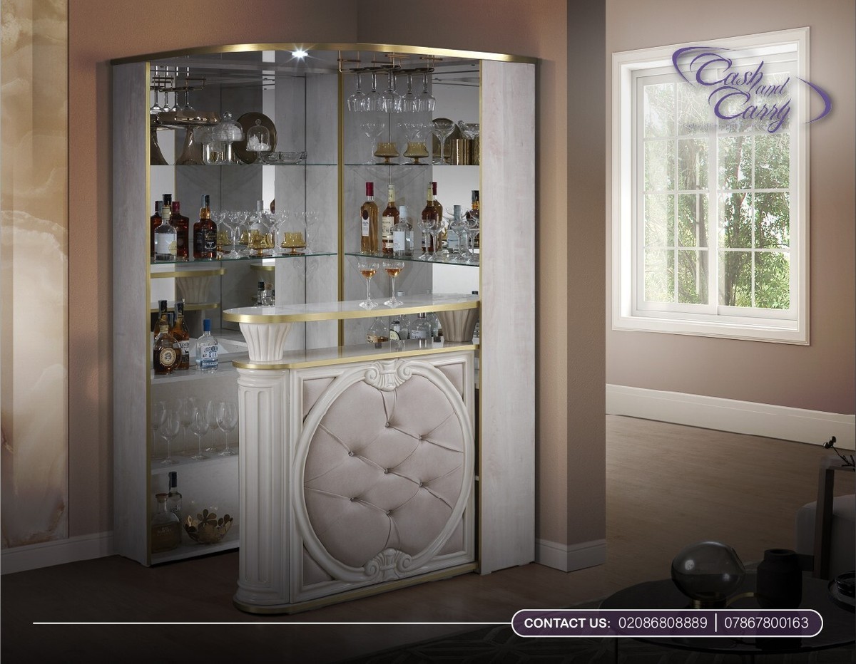 Corner Bar Units Home Corner Bar: Modern Corner Bar Unit M7442 B S