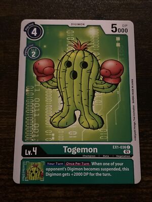 Digimon Card Togemon EX1-036 U Classic Collection L5277* | eBay