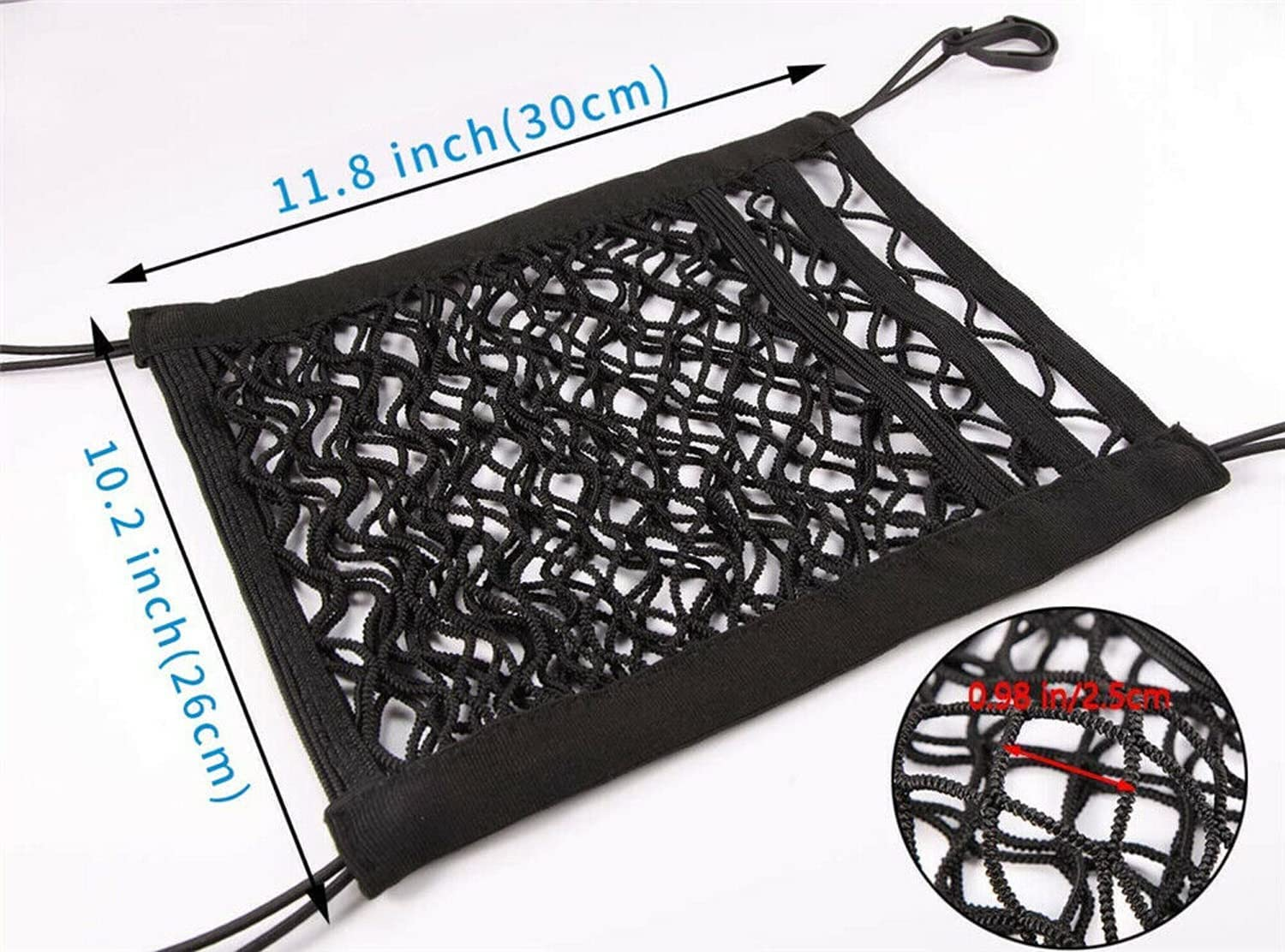 3-Layer Universal Universal Car Seat Mesh Tidy Storage Net Bag ...