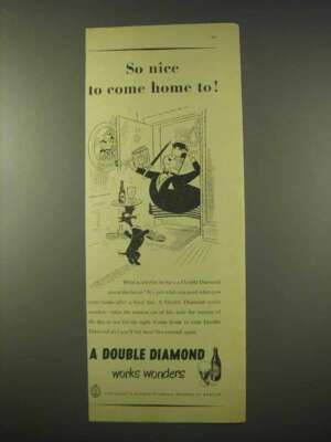 1954 Double Diamond Ale Ad - So Nice to Come Home To | eBay