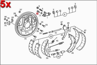 Genuine Mercedes Hexagon Head Bolt 5pcs SMART 304017006020 | eBay