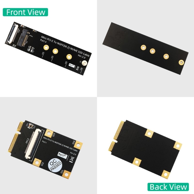 M.2 NVME Solid Disk To Mini PCIE Adapter for NVMe Solid Disk Optimized ...