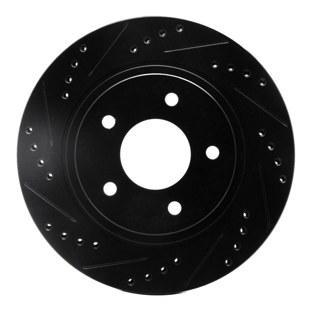 Disc Brake Rotor-Brake Rotor - Drilled And Slotted - Black DFC 633 ...