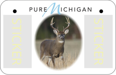 ATV license Plate, Michigan Sticker Holder ATV/UTV License Plate Deer ...