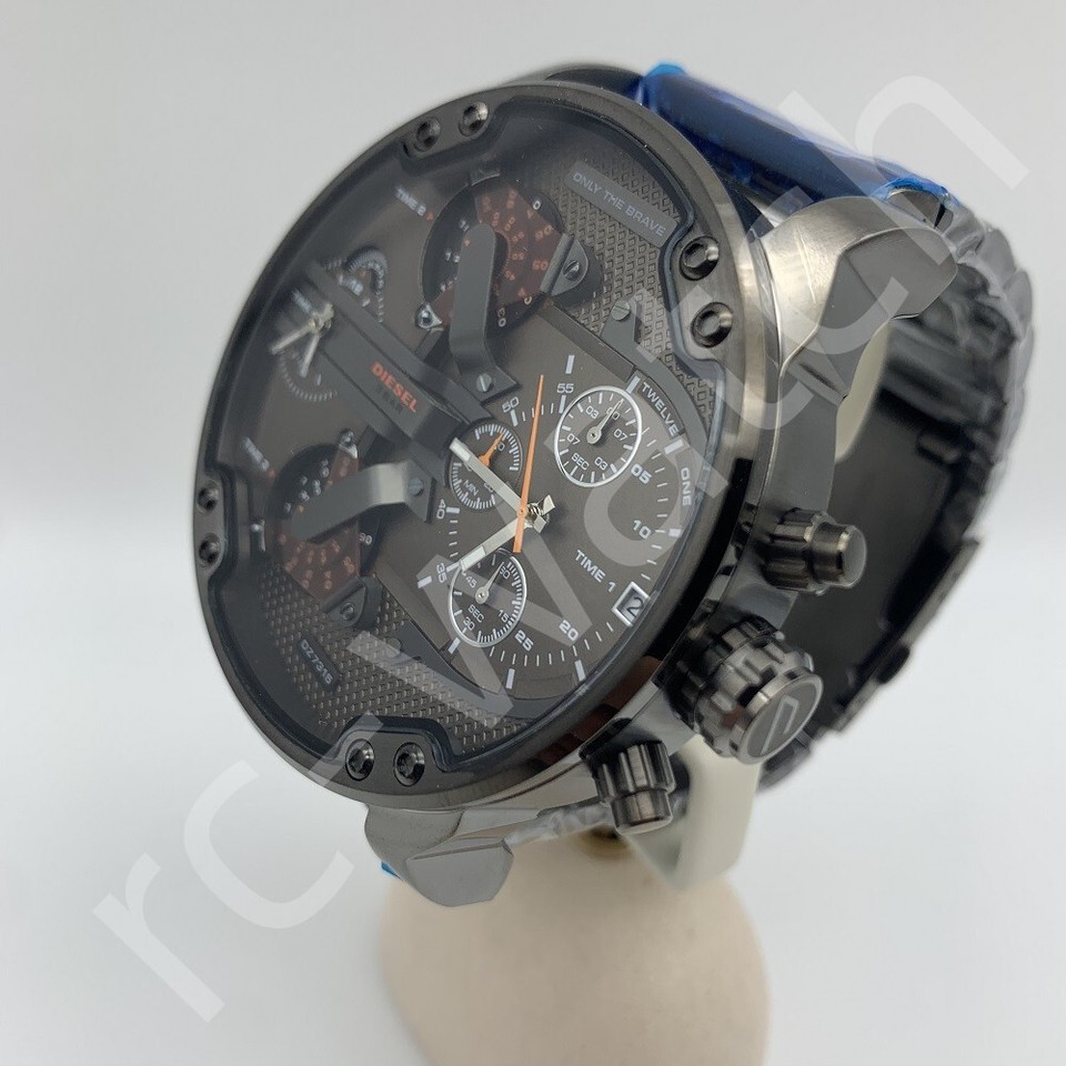 Diesel DZ7315 Mr.Daddy 2.0 Chronograph Black Dial Stainless Steel Men's ...
