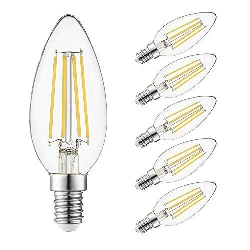 fabuled B11 Dimmable Candelabra LED Light Bulbs,E12 Candelabra Base Led ...