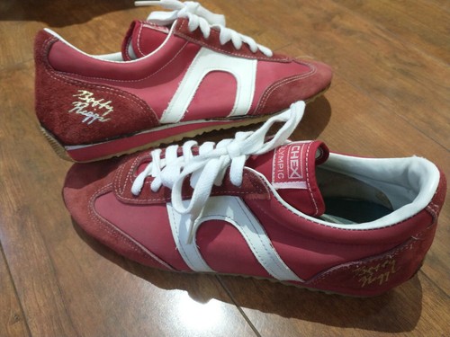 Rare 1970s Bobby Riggs Chex Olympic Red Suede Sneaker… - Gem