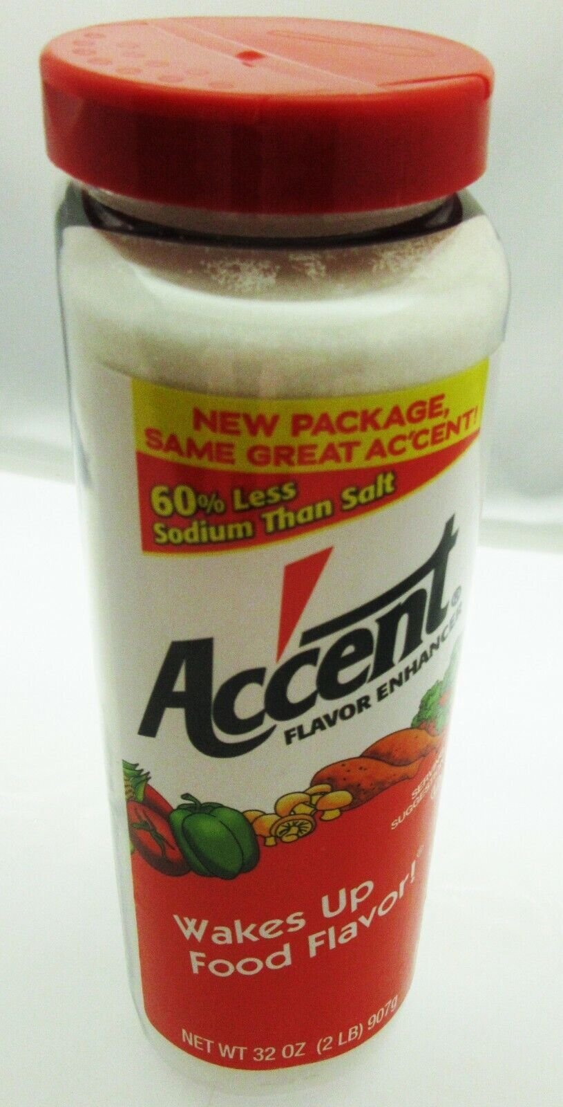 Large 32 oz Accent Flavor Enhancer seasoning kosher meat vegetables ...