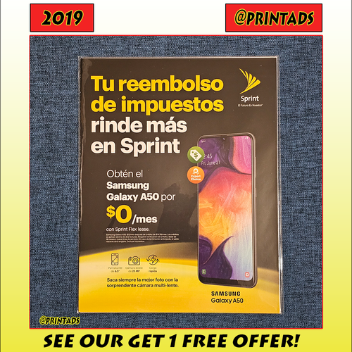 2020 Sprint + Apple Iphone + Samsung 6 Page Print Ad Phone Magazine ...