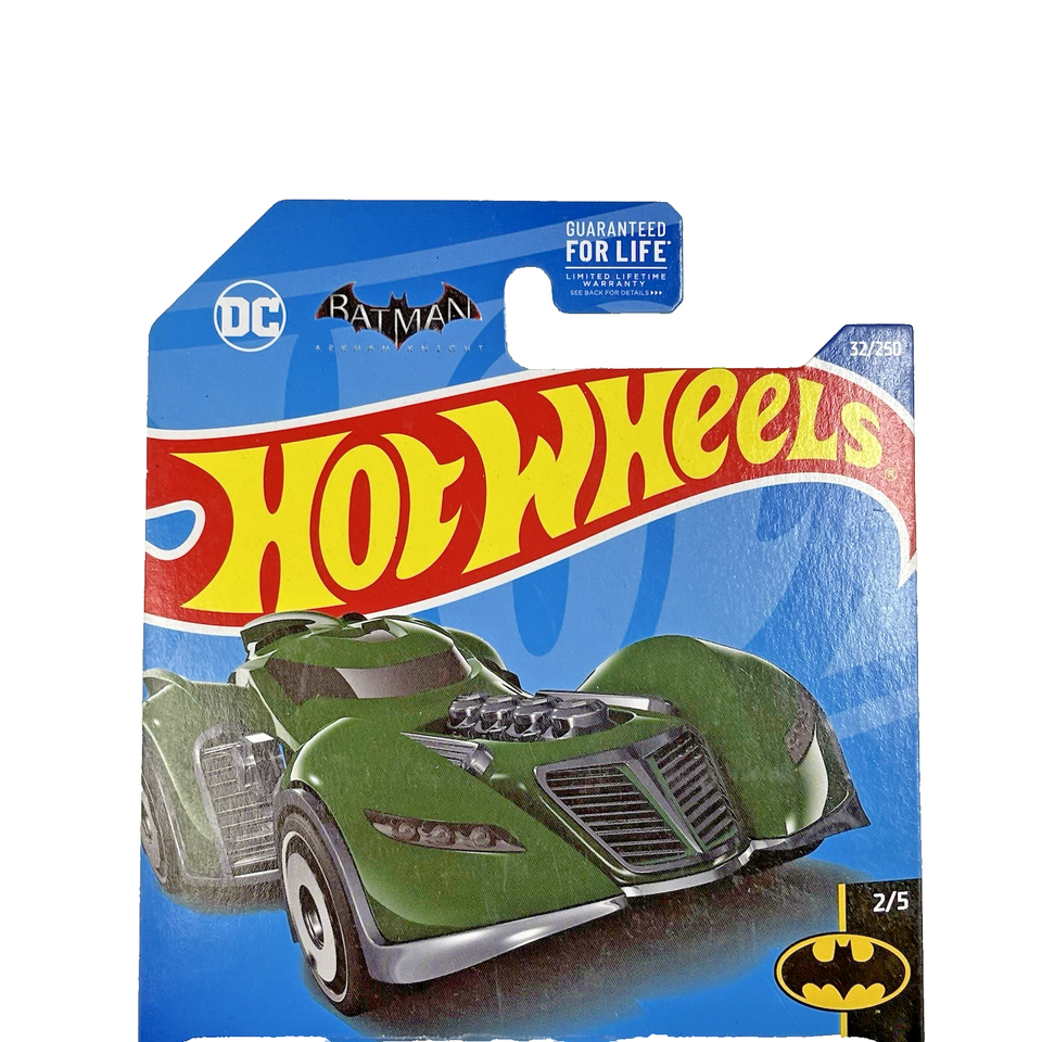 Hot Wheels Car BATMAN 2/5 GREEN Batman: Arkham Asylum Batmobile 32/250 ...