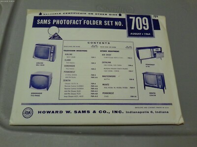 SAMS PHOTOFACT FOLDER SET NO.709 | eBay