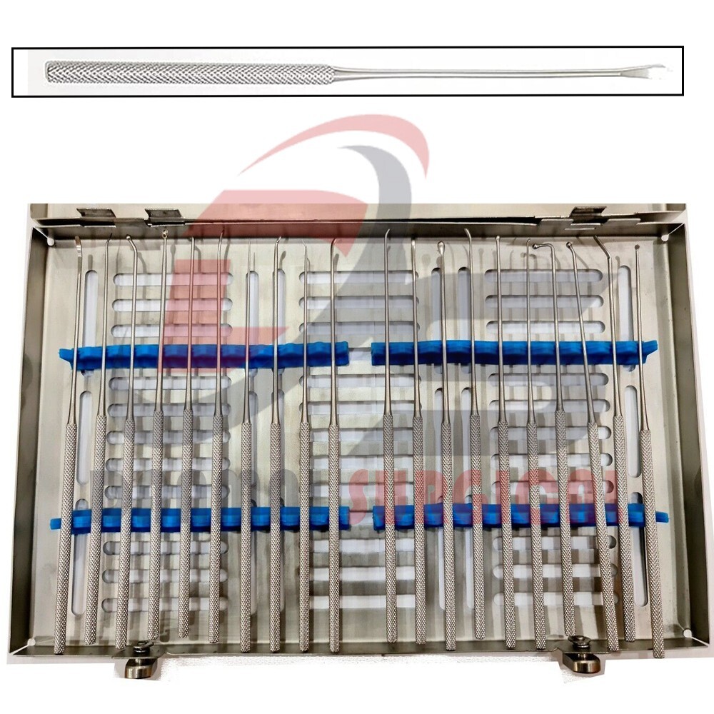 Rhoton Micro Dissector Expanded Set 20 Pcs Neurosurgery High Quality ...