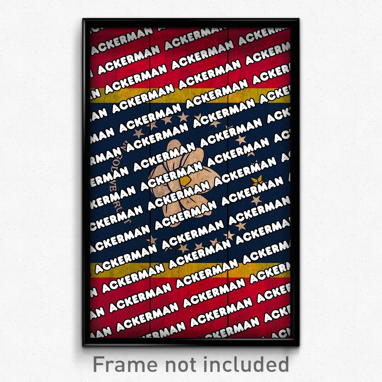 Ackerman Mississippi Poster (MS City Souvenir 11x17 Town Print) | eBay