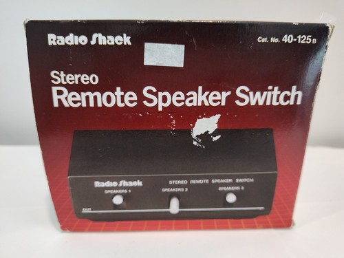 Radio Shack Realistic 3 Way Stereo Remote Speaker Switch 40-125A New ...