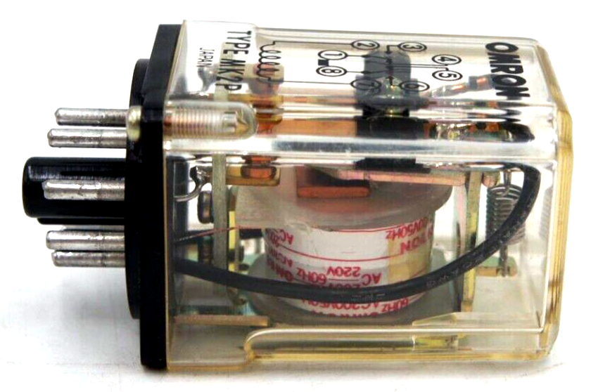 OMRON MK2P Relay AC 220 VAC COil 8 Pin Octal Plug In DPDT 10 Amp | eBay