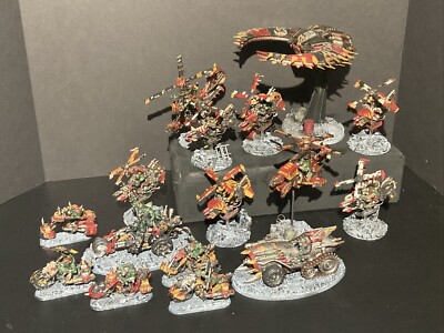 Complete Ork SPEED FREEKS Army OOAK Very Killy Warhammer 40k Pro ...