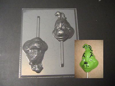 Grinch Face Head Lollipop Chocolate Candy Soap Crayon Mold | eBay