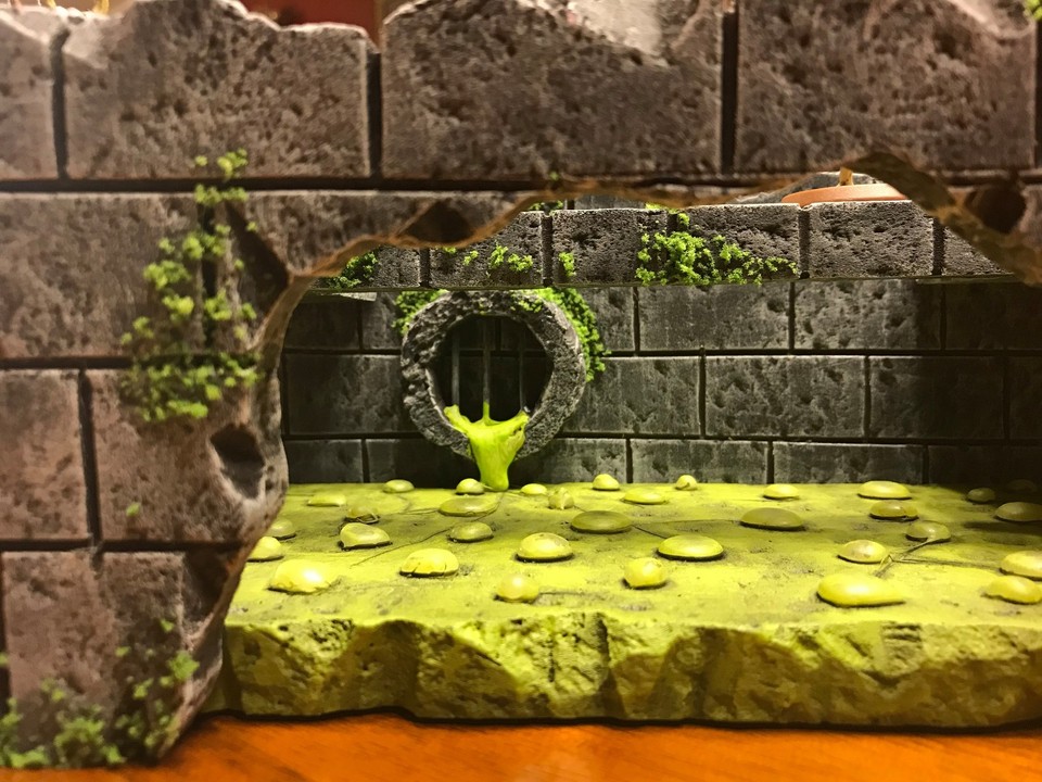 Dungeon Green Slime 28mm terrain 40k warhammer Dungeons & Dragons ...