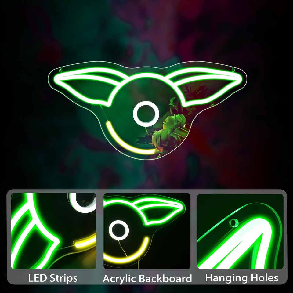 Neon Sign, Anime Neon Signs for Wall Decor LED Light up Signs Home ...