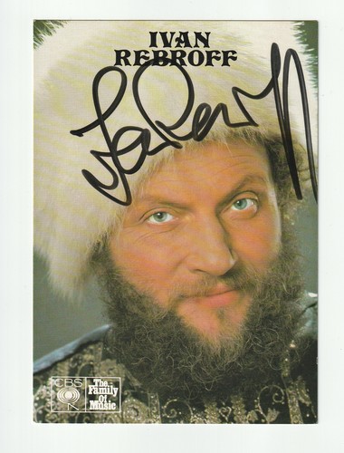IVAN REBROFF (†) - ORIGINAL HANDSIGNIERTE AUTOGRAMMKARTE 1973 AUTOGRAPH ...