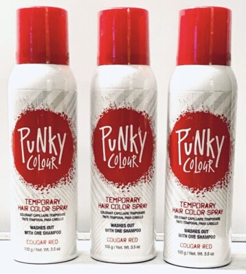 3X Punky Colour Wash Out Temporary Hair Color Red Size 3.5 oz | eBay