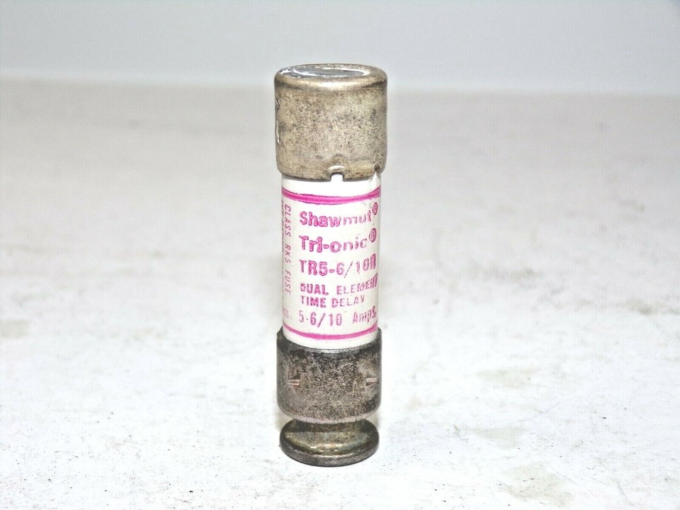 SHAWMUT TRIONIC FUSE, CLASS RK5 FUSE, TR-5-6/10, 5.6 AMP, 250 V, LOT OF ...