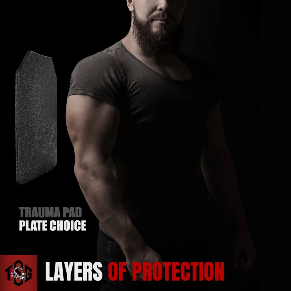 Tactical Scorpion Gear Level IIIA 3A 10x12 Shooters Cut Body Armor Soft ...