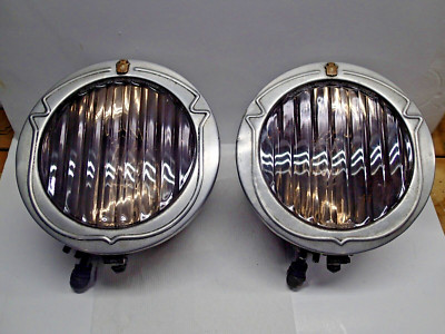 Original Antique Pair 1922 Cadillac C.M. Hall Lamp Headlights Bausch ...