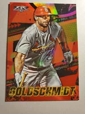 2022 Topps Fire MLB Baseball Flame (Red) PAUL GOLDSCHMIDT Cardinals ...