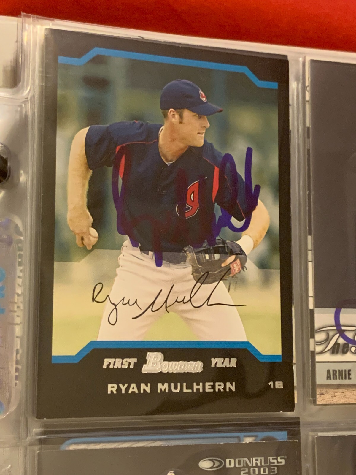 RYAN MULHERN AUTOGRAPHED SIGNED 2004 BOWMAN CARD INDIANS COA | eBay