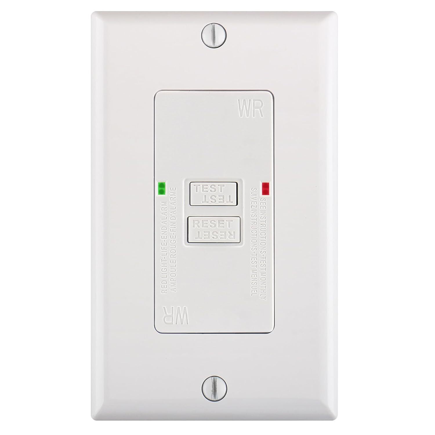 Blank Face GFCI,Weather Resistant Receptacle Indoor or Outdoor Use,Self ...