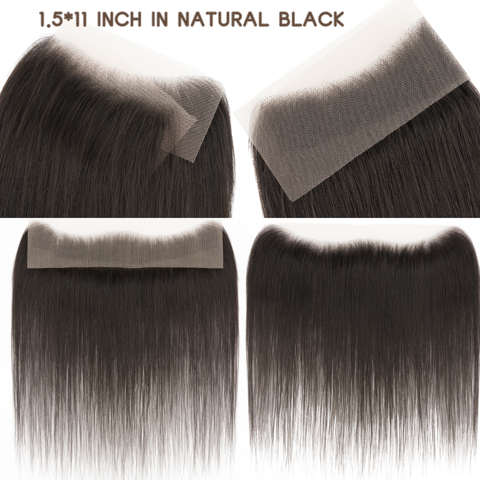 Frontal Full Lace Receding Hairline Cover-up Human Hair Patch Piece For ...