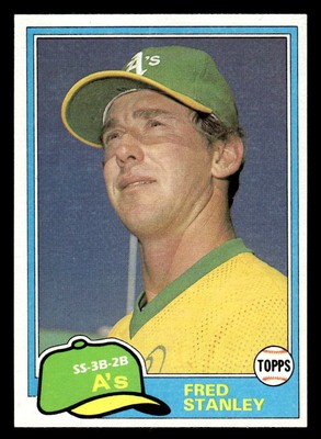 Fred Stanley Oakland Athletics 1981 Topps Traded #834 | eBay