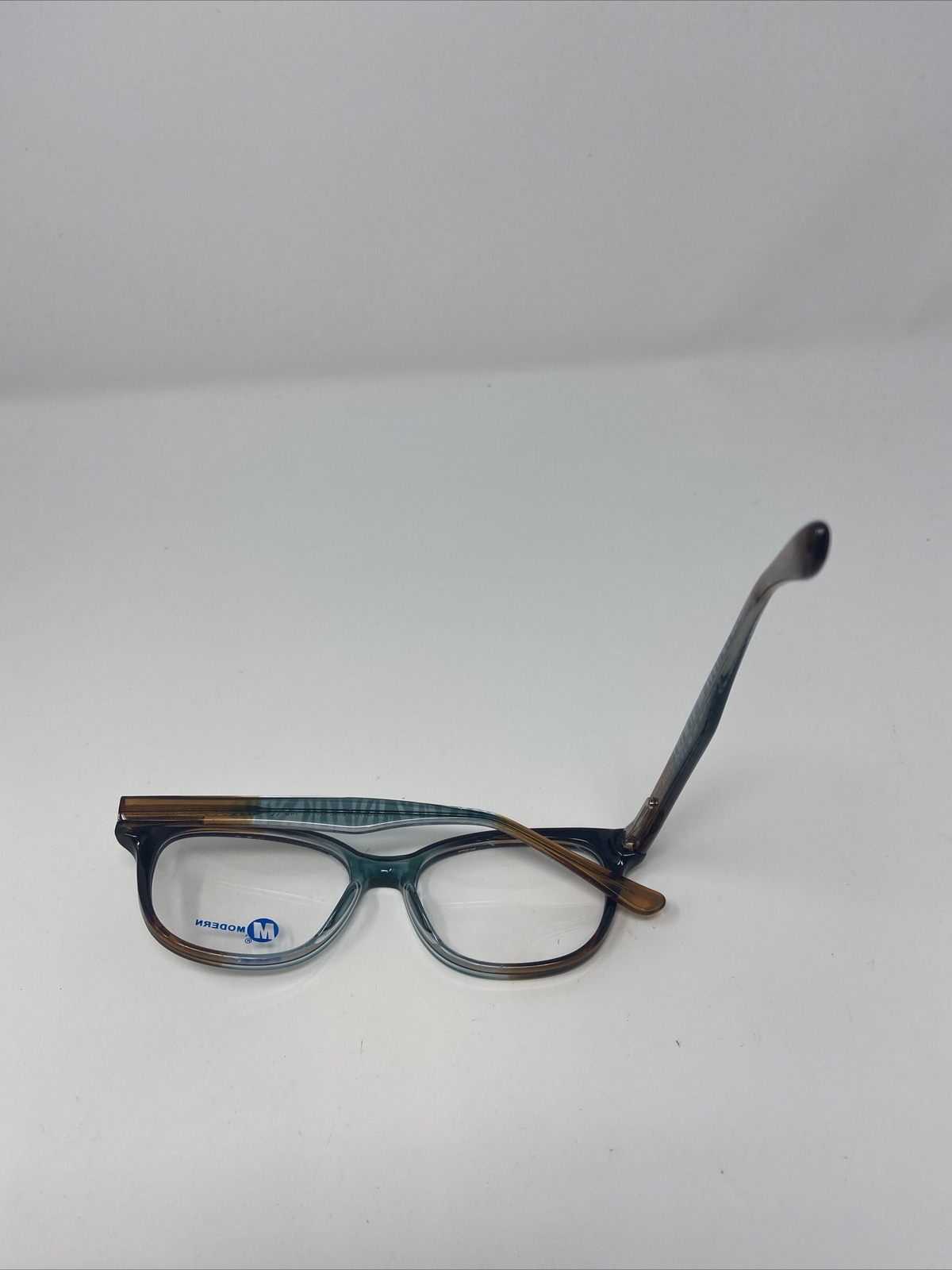 Modern Eyeglasses Frames LIQUID 50-18-140 Mocha/Teal Full Rim FE46 | eBay