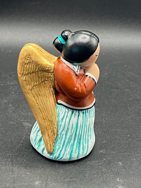 Whtiefeather Studios Native American Nativity Angel Praying Gold Wings ...