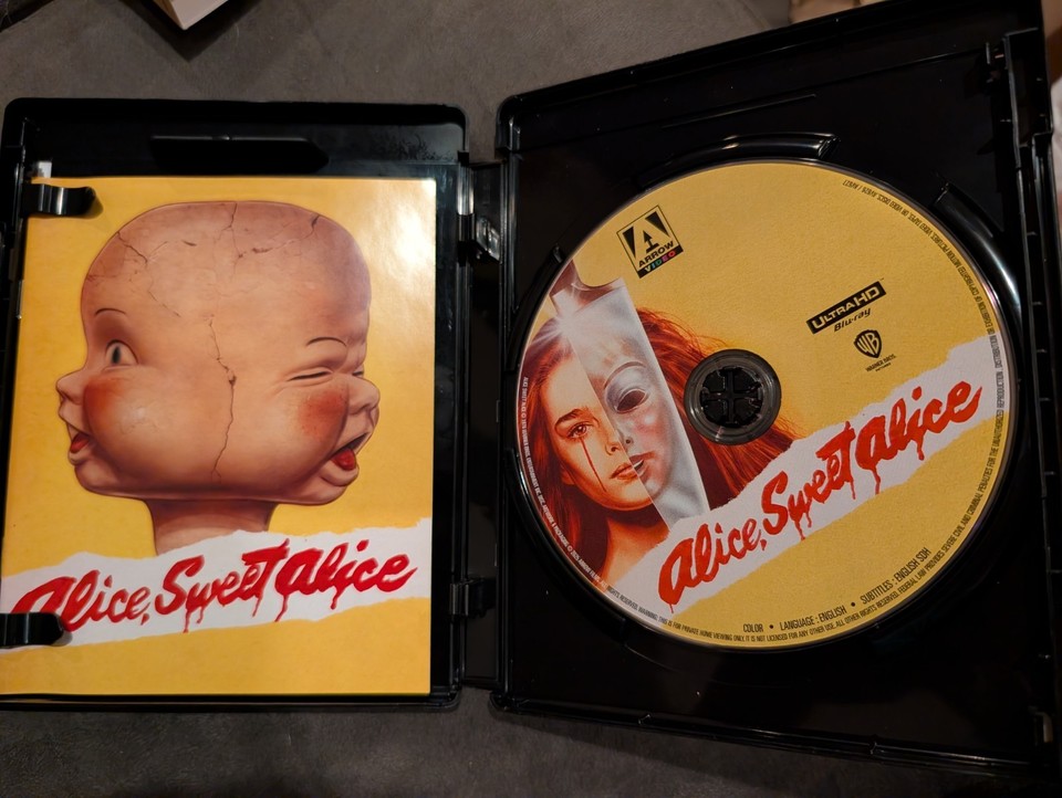 Alice Sweet Alice 4K UHD Blu-ray Arrow Video with Slipcover | eBay