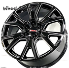 22" Gloss Black Milled OE 5944 SEZ Replica Wheels 2021 GMC Sierra ...