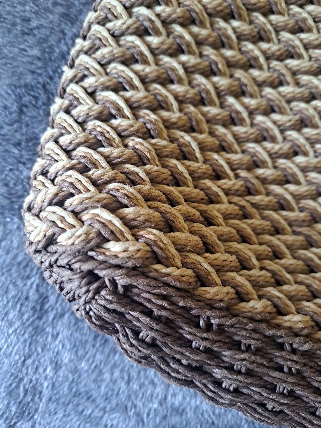 BRIGHTON Brown Raffia Leather Woven Straw Wicker Ratan Shoulder Bag ...