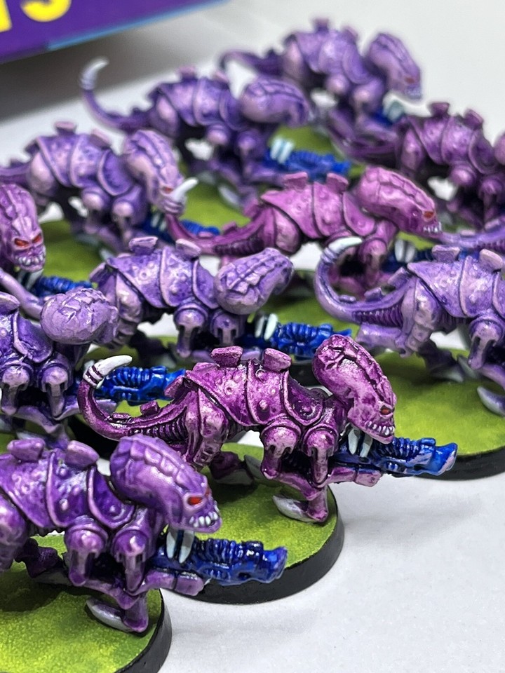 Retro Warhammer 40k Tyranids 20 Termagants Section With Box *painted ...
