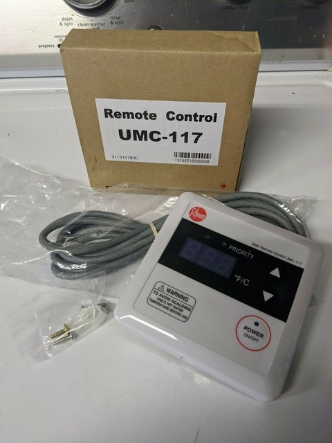 Rheem Umc-117 Tankless Water Remote Control Thermostat Without Cable ...