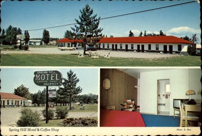 Spring Hill Motel Coffee Shop Ontario Canada multiview ~ postcard ...